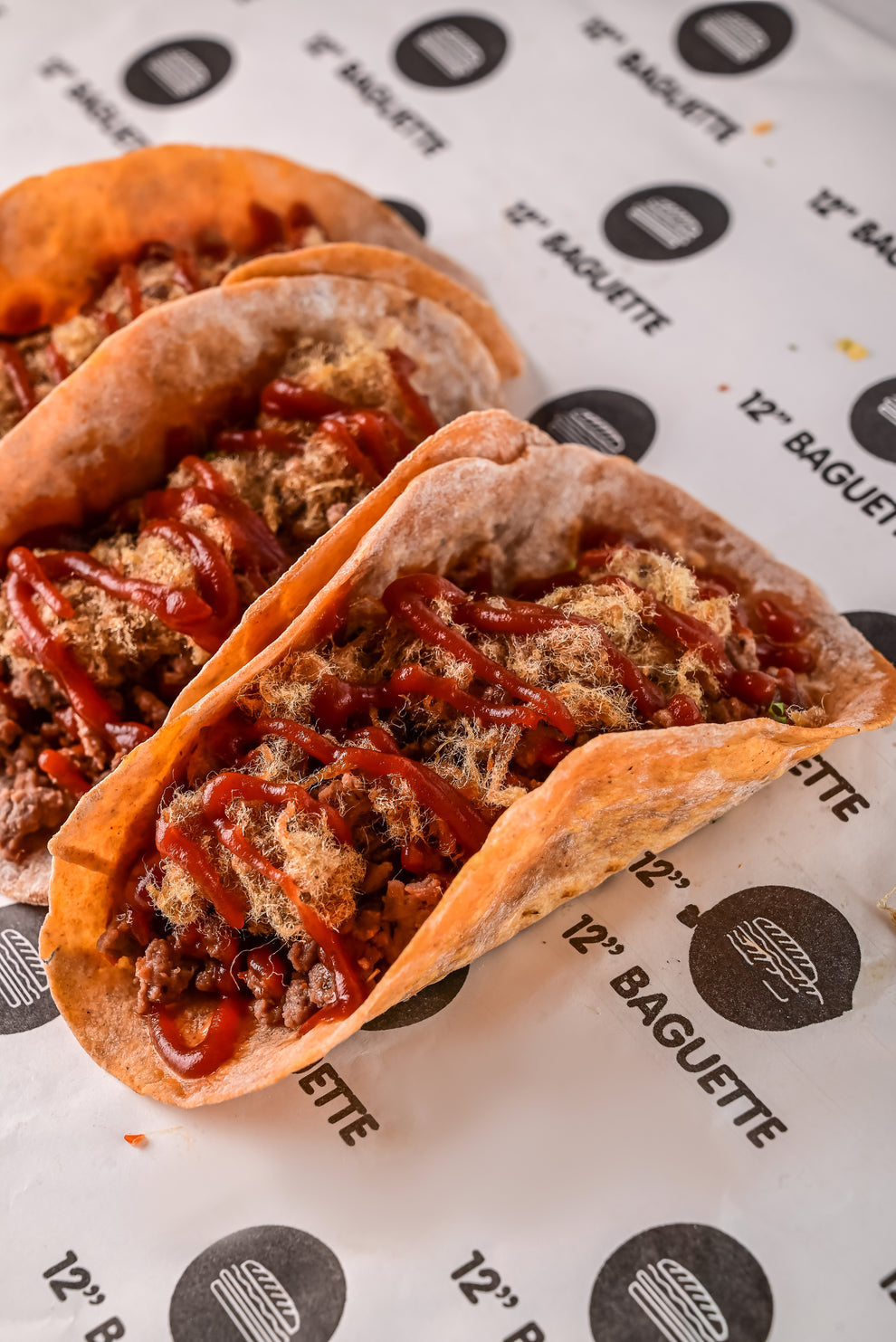 Danbunama Mince beef tacos – 12” Baguette